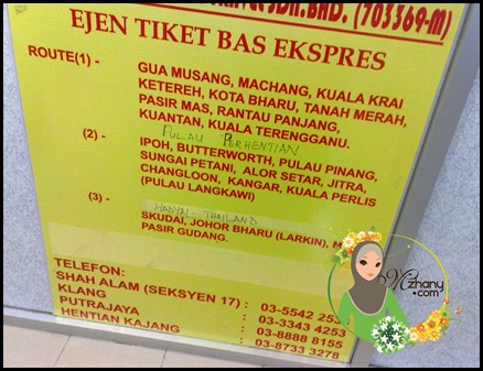 Ini Wilayah Hijau: Kaunter tiket bas di Putrajaya…